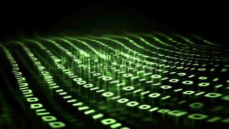 Matrix Inspired Digital Background Showcasing Rows Of Green Binary Code