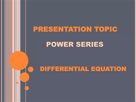 Differential Equation Ppt