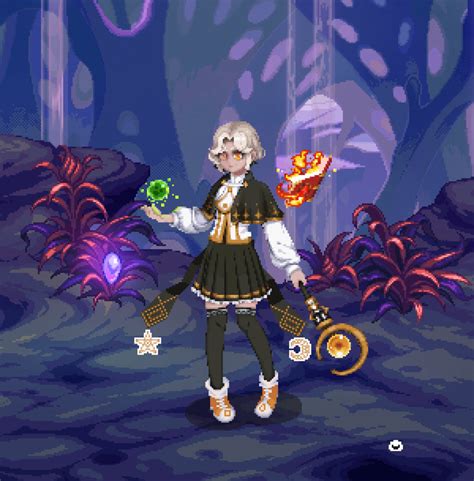 불독 아크메이지 공식 일러스트 도트로 그려봤어요 볼텍스 게이밍