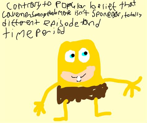 Spongebob Sinking Into Quicksand Drawception