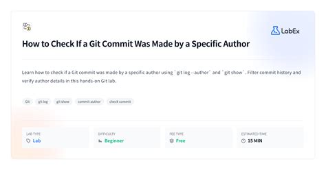 Como Verificar Autor De Commit Git Guia Prático Labex