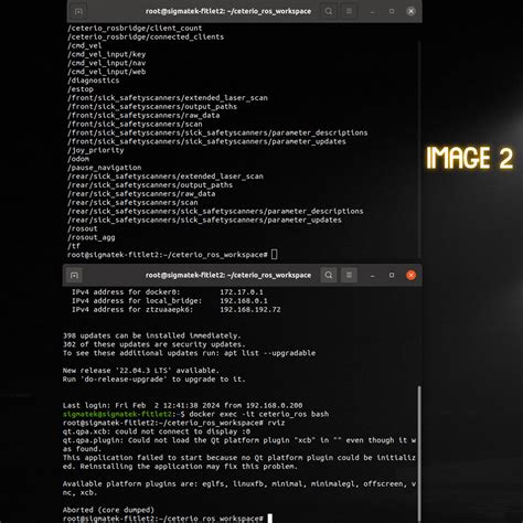 Mobile Robot How To Visualize The Safetylidardepth Camera Data On Rviz From Docker Container