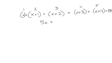five consecutive numbers add up to 335 what will be the sum of largest