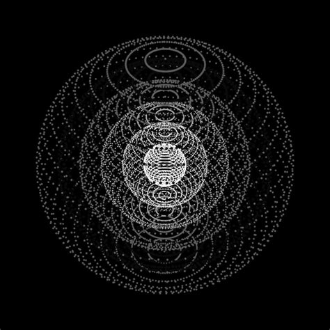 Premium Vector Abstract Sphere Of Dots On Dark Background Partial