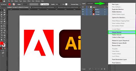 How To Merge Layers In Illustrator Create Group In Illustrator