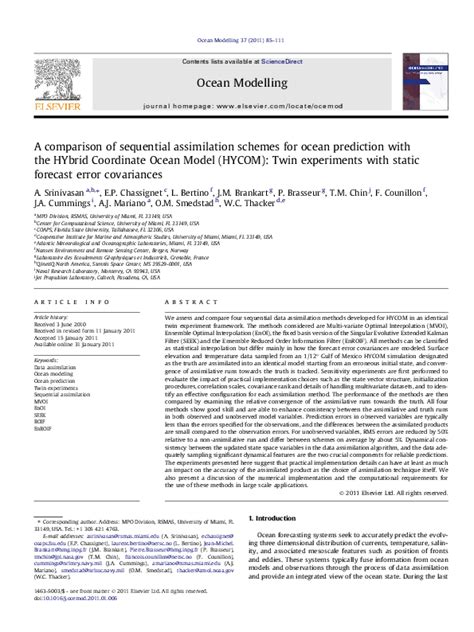 Pdf Us Godae Global Ocean Prediction With The Hybrid Coordinate