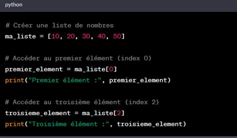 Liste En Python Création Insertion Et Suppression Déléments