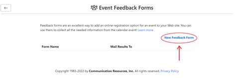 Add A Feedback Form To An Event MyChurch Events