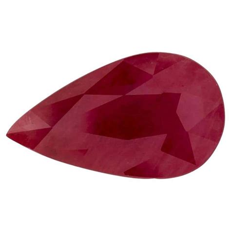 2 44 Ct Ruby Pear Loose Gemstone For Sale At 1stdibs