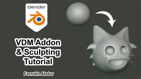 new vdm addon and sculpting tutorial 3 6 tutorials tips and tricks