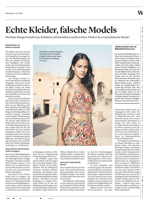 Ki Mango Ki Mango Künstlicheintelligenz Aimodels Mode Werbung