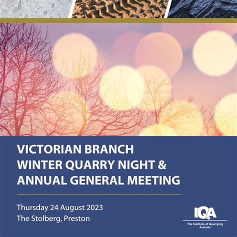 The Institute Of Quarrying Australia Iqa On Linkedin Iqa Iqa Vic Iqa Events Iqa Education