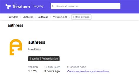 The Authress Terraform Provider Is Released Authress Knowledge Base