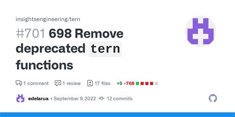 698 Remove Deprecated `tern` Functions By Edelarua · Pull Request 701