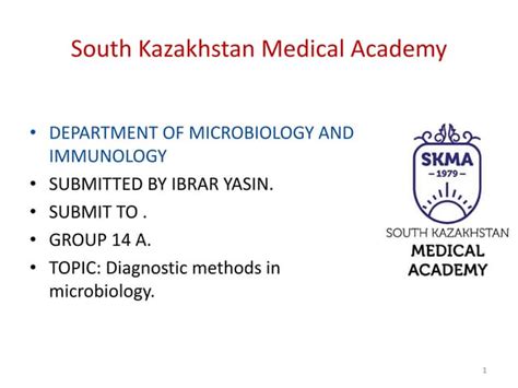 Methods In Diagnostic Microbiology Pptpptx