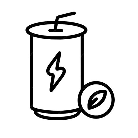 Premium Vector Energy Drink Icon Outline