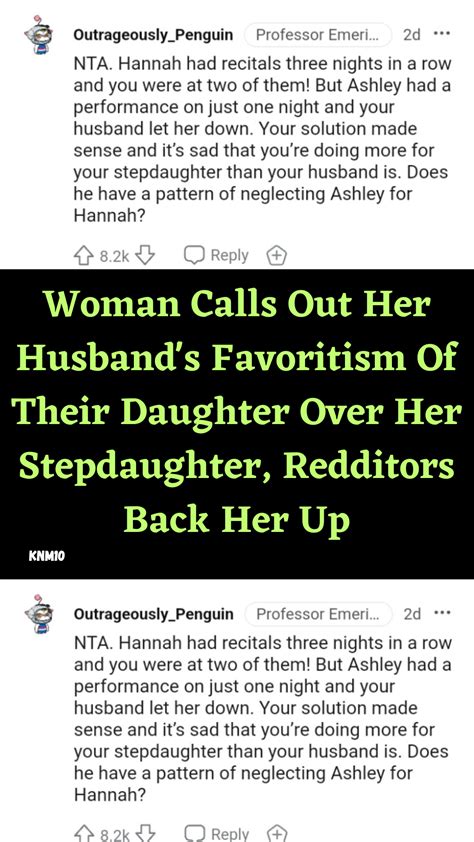 Woman Calls Out Her Husband S Favoritism Of Their Daughter Over Her
