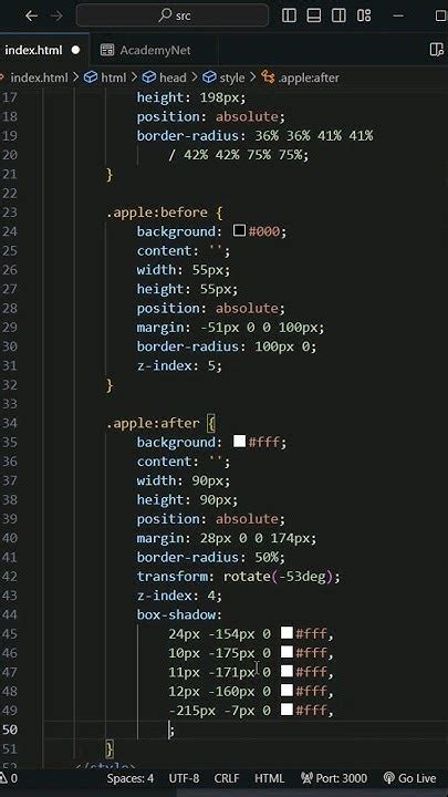 How To Make Apple Logo Html Css Youtube
