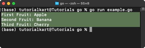 Golang Array Of Strings