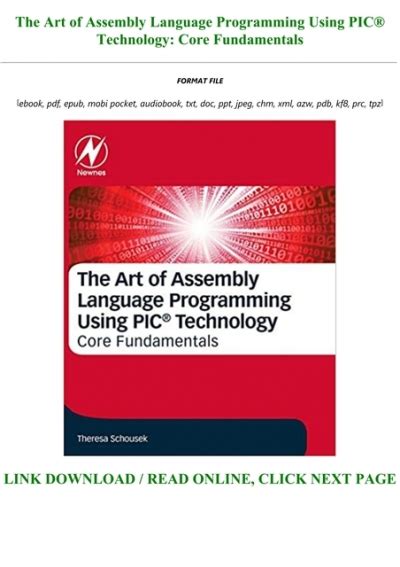 Free Download The Art Of Assembly Language Programming Using PicÂ® Technology Core Fundamentals