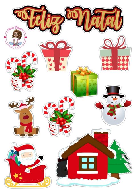 Topo De Bolo Natal Para Imprimir 443