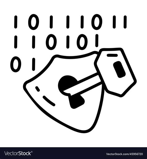 Binary Encryption Royalty Free Vector Image Vectorstock