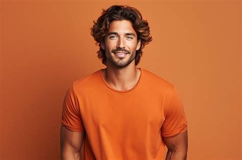 Premium Photo Attractive Handsome Smiling Man Portrait Studio Shot