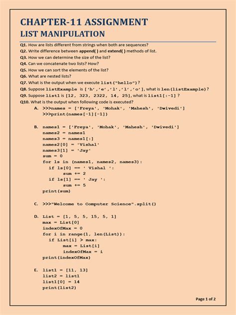 Chapter 11 Assignment Pdf Theoretical Computer Science Computer Programming