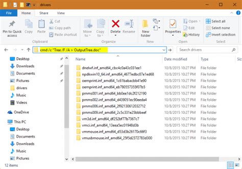How To Use Windows Explorer To Get A Fold Structure In Tree View