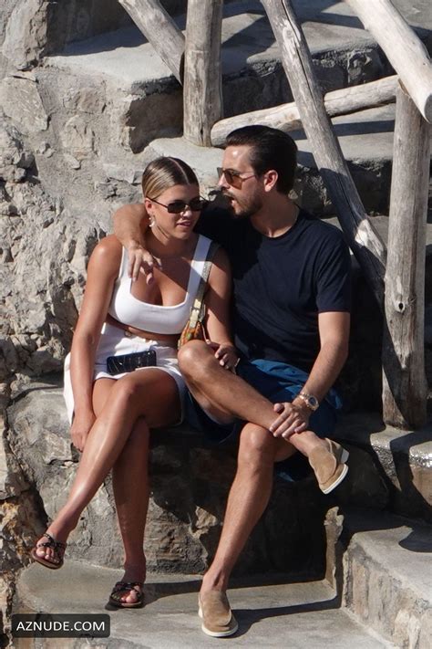 Sofia Richie And Scott Disick Embrace Each Other As They Sit On Steps During An Italian Vacation