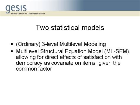 Comparing Ordinary Multilevel Modeling With Multilevel Structural Equation