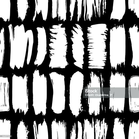 매끄러운 패턴 블랙 화이트 브러쉬 스트로크 라인 디자인 추상적 인 간단한 스칸디나비아 스타일의 배경 그런지 질감 계절의 추세