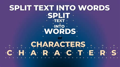 Split Text To Words Instantly Free Add In Text Art Typography