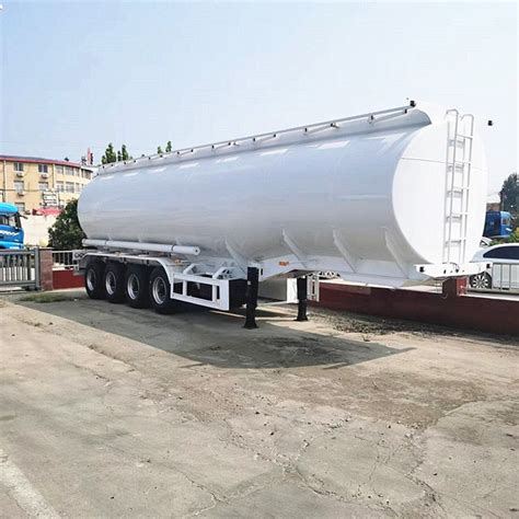 普通液态槽罐车 40立方半挂式油罐车 碳钢衬塑罐式车防锈罐体