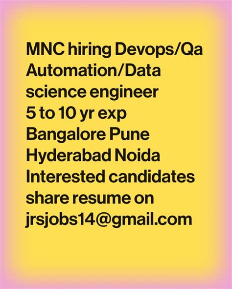 Qaautomation Qaautomationengineer Qalead Qajobs Devopsengineer Devopsjobs