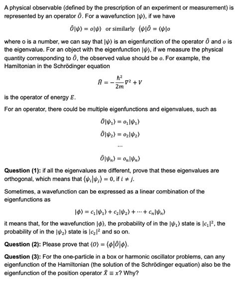 solved a physical observable defined by the prescription of