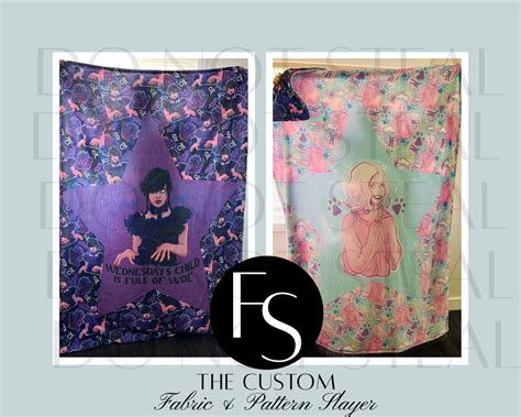 Custom Printery Print Your Own Double Sided Print Blanket The