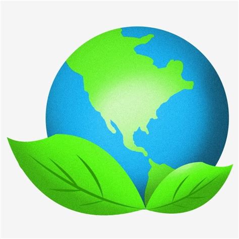 卡通 藍色地球 綠色植物 樹葉 動畫片 藍土 植物綠植素材圖案PSD和PNG圖片免費下載