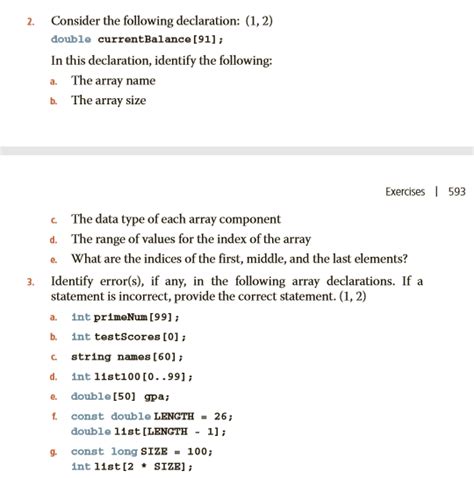 Solved 2 Consider The Following Declaration 12 Double