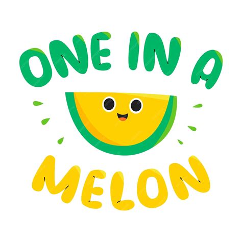 Premium Vector Cute Melon Cartoon Illustration