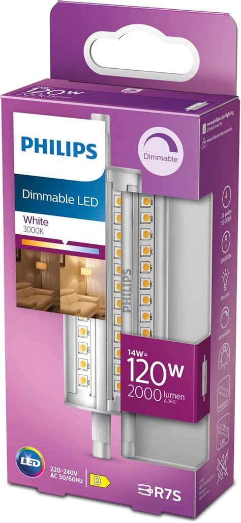 Philips Led Faretto Equivalente A 120w Attacco R7s Luce Bianca