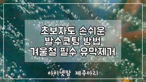자동차 유막제거 발수코팅 간단한 방법 네이버 블로그