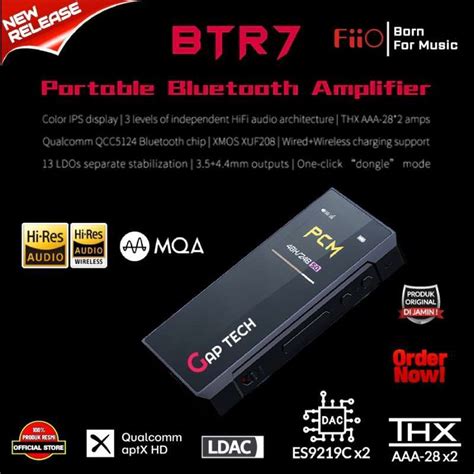Jual Fiio Btr7 Btr 7 High Performance Portable Bluetooth Dac Amplifier Original Di Seller Gap