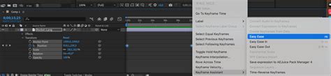 how to smooth keyframes in after effects