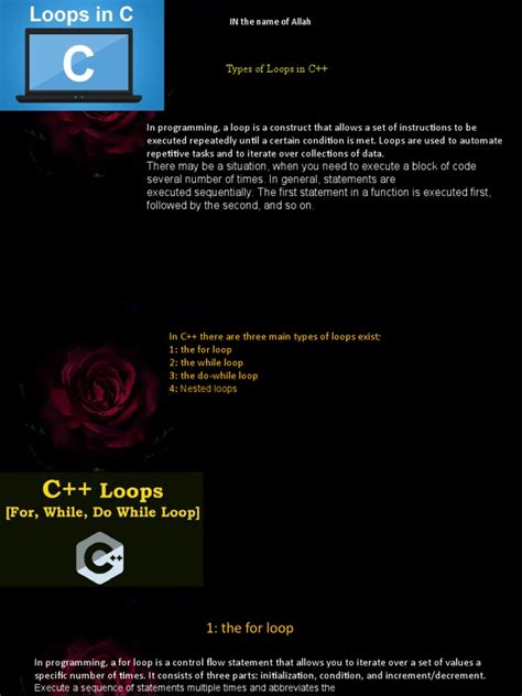 loops in c pdf control flow software development