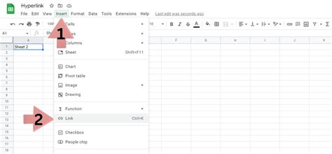 How To Insert A Google Sheets Hyperlink In Seconds