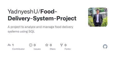 GitHub YadnyeshU Food Delivery System Project A Project To Analyze And Manage Food Delivery