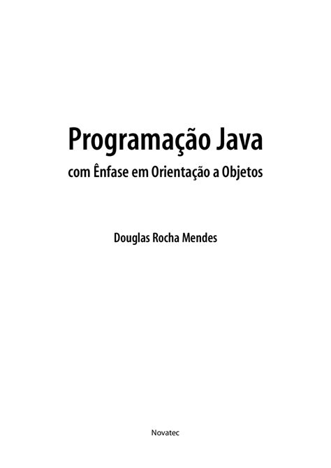 Java Programação Orientada A Objetos Java Programação Orientada A Objetos Docsity