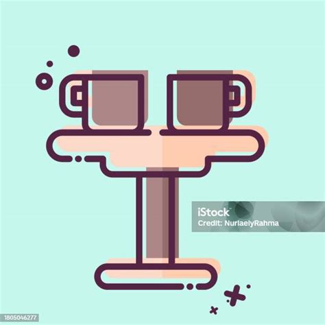 아이콘 커피 테이블 커피 기호와 관련이 있습니다 Mbe 스타일 심플한 디자인 편집 가능 간단한 일러스트레이션 가구에 대한 스톡 벡터 아트 및 기타 이미지 Istock