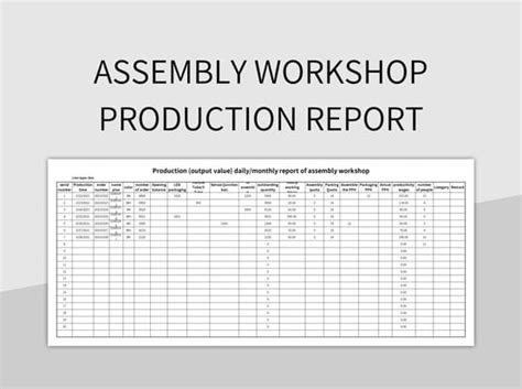 Free Workshop Templates For Google Sheets And Microsoft Excel Slidesdocs